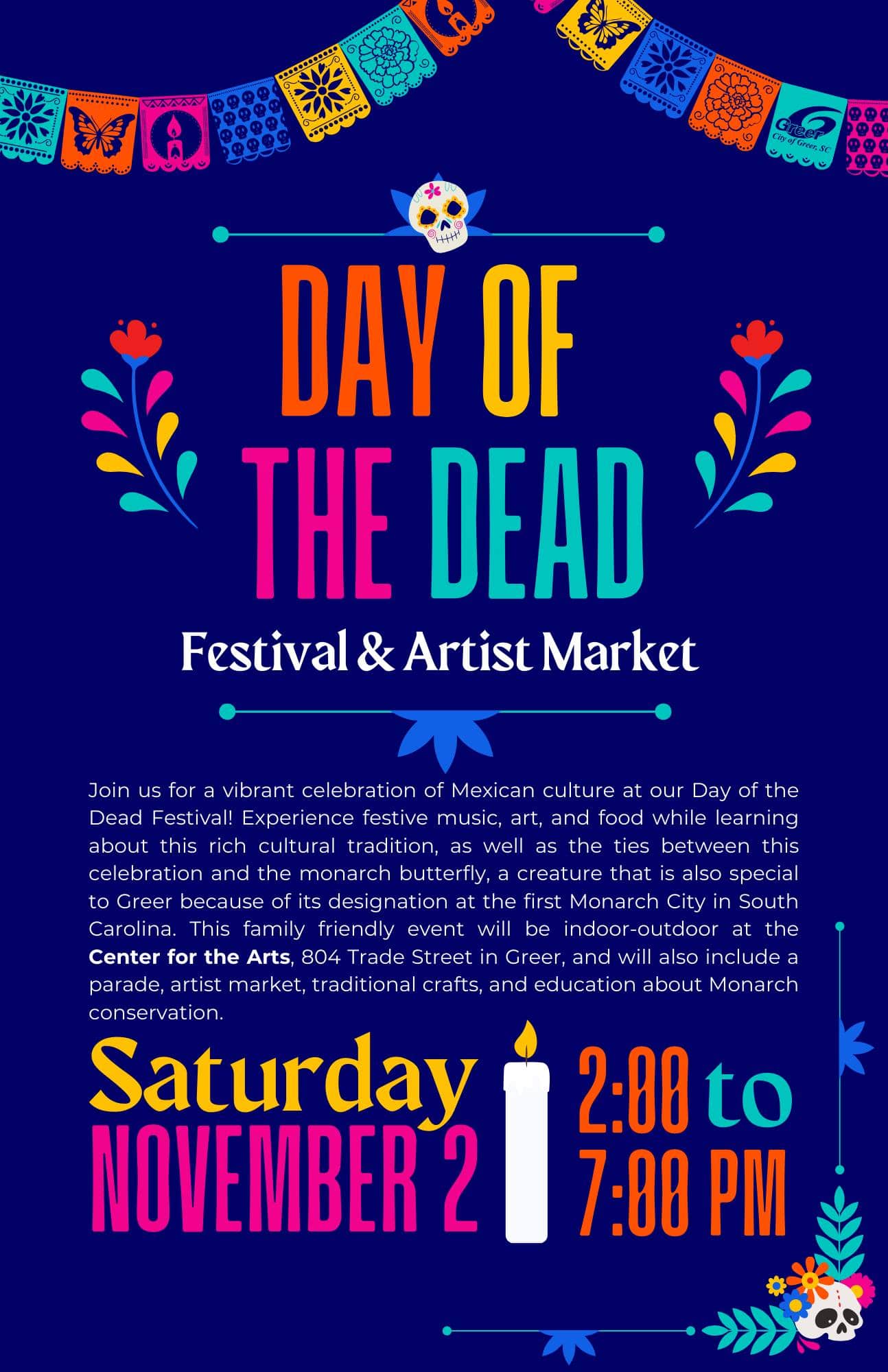 Day of the Dead Festival & Artist Market - Upcountry South Carolina
