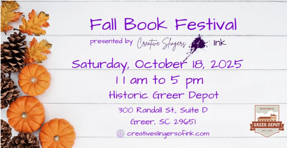 Fall Book Festival - Upcountry South Carolina
